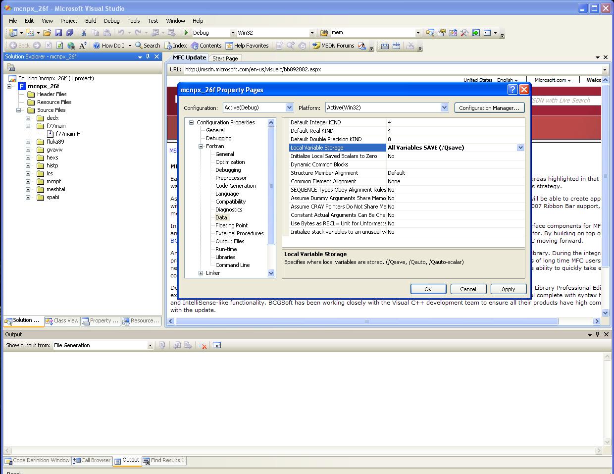 Creating a Fortran console application that calls a C program with an ... Creating a Fortran console application that calls a C program with an ...